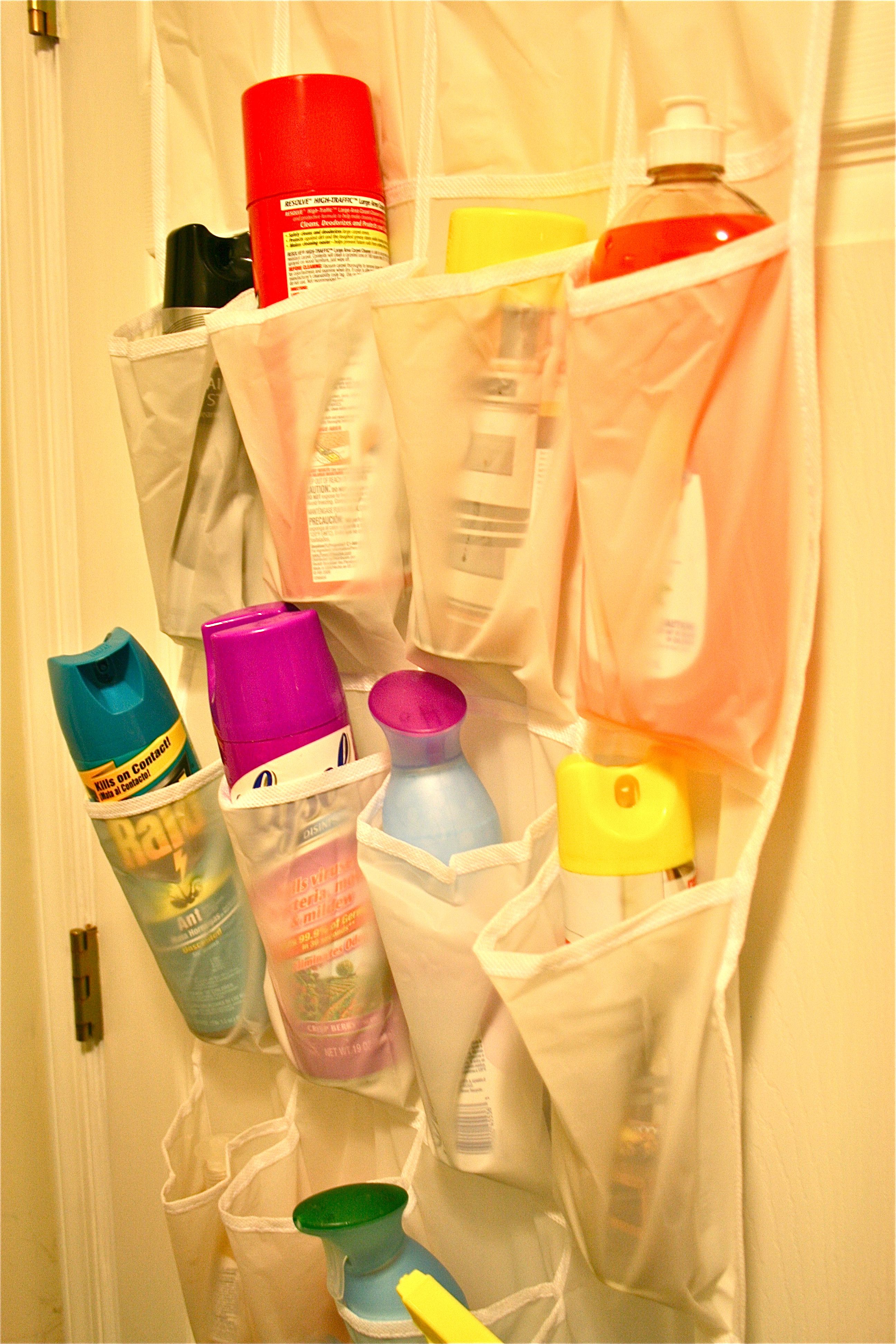 Pinspiration Monday: Shoe rack turned cleaning supply storage - Dream ...